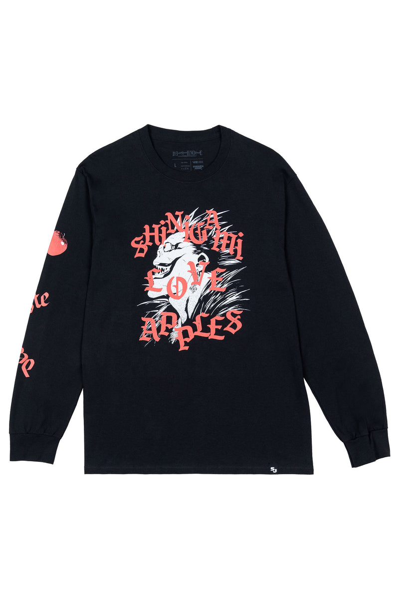 Death Note Shinigami Love Apples LS Tee - Black – Shonen Jump Store