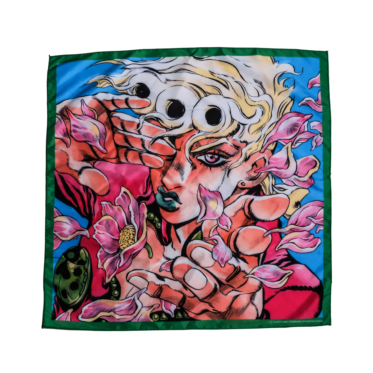JoJo's Bizarre Adventure: Part 5 Golden Wind Giorno Bandana - Blue/Gre ...