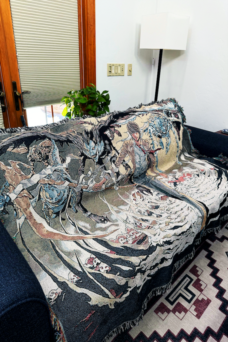 Death Note Shinigami Woven Tapestry Blanket – Shonen Jump Store