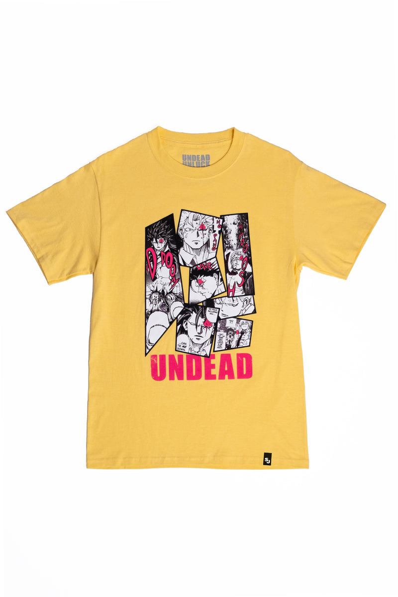 Undead Unluck Victor Arrives Tee - Daffodil Yellow – Shonen Jump Store