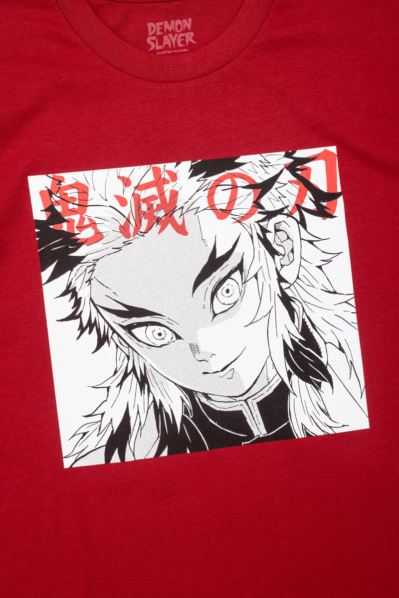 Demon Slayer: Kimetsu no Yaiba Rengoku Tee - Red – Shonen Jump Store